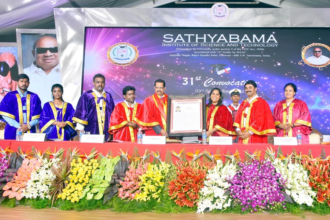 Honoris Causa | Sathyabama Institute of Science and Technology (Deemed ...